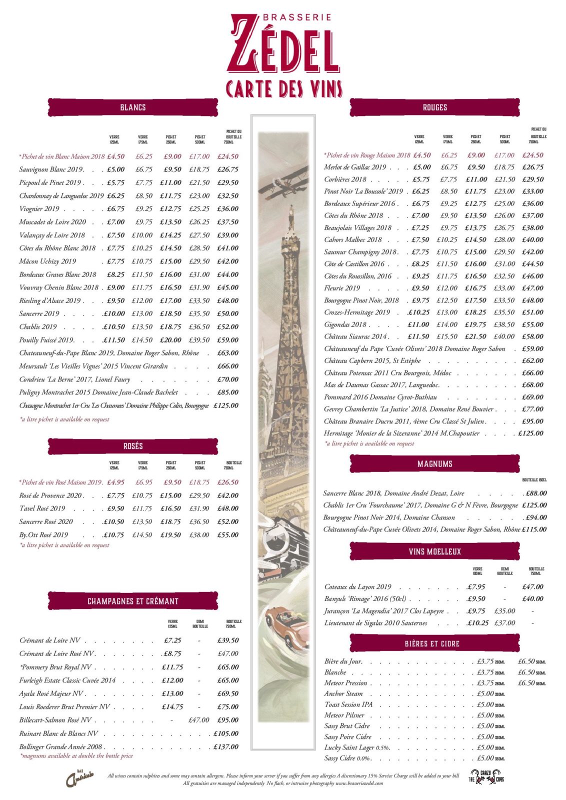 Private Hire, Group Dining & Events | Zédel, Piccadilly