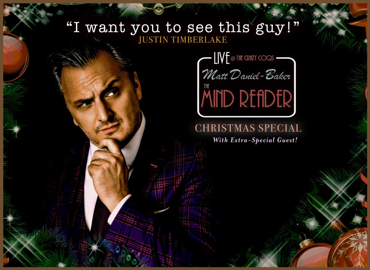 Matt Daniel-Baker: ‘The Mind Reader’ Christmas Special | Crazy Coqs | Zédel, Soho